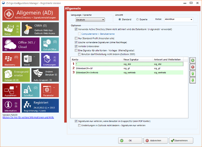 CIS Info-Letter: HowTo -- CI-Sign Statistik einrichten