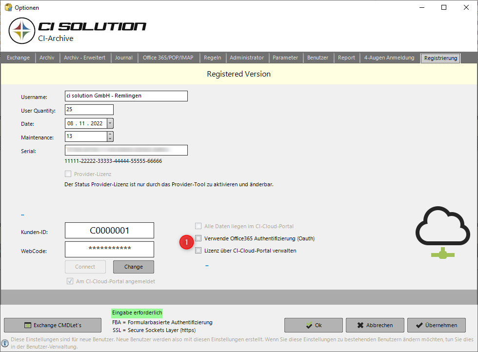 Migration in CI-Cloud
