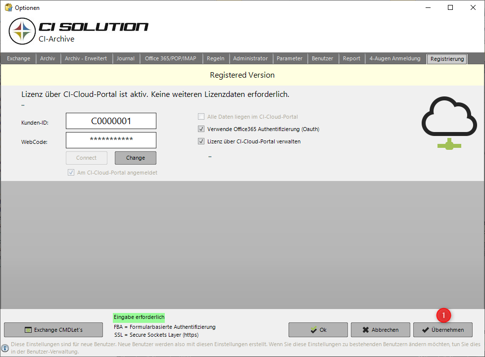 Migration in CI-Cloud