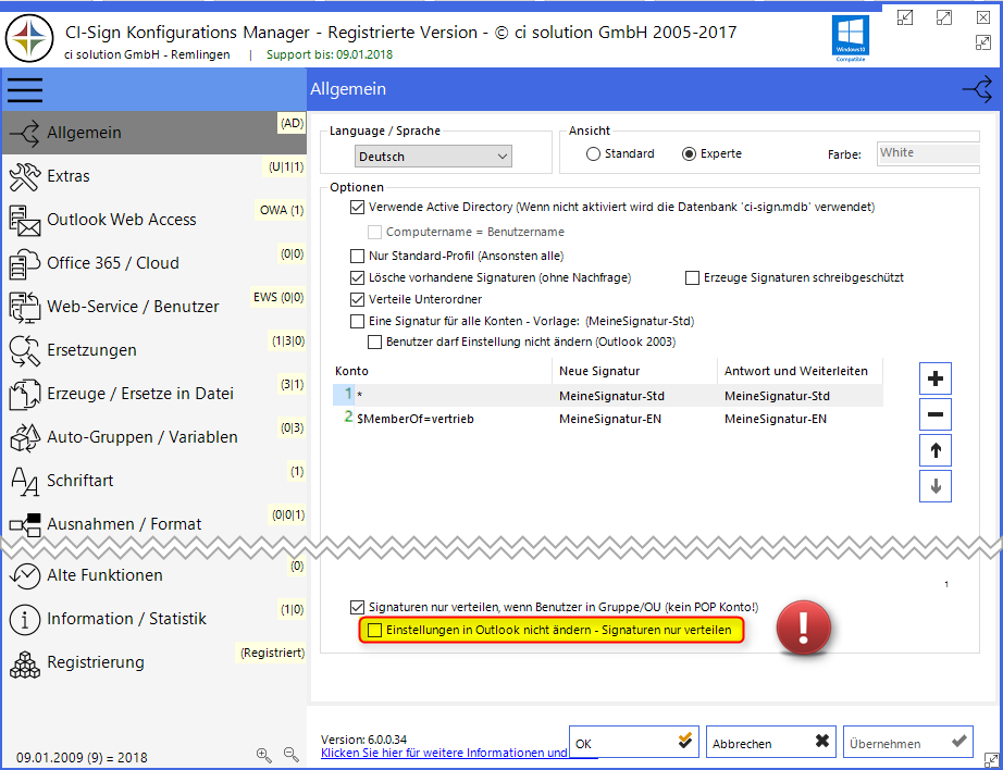 Grafiken der E-Mail Signatur werden beim Empfänger nicht angezeigt