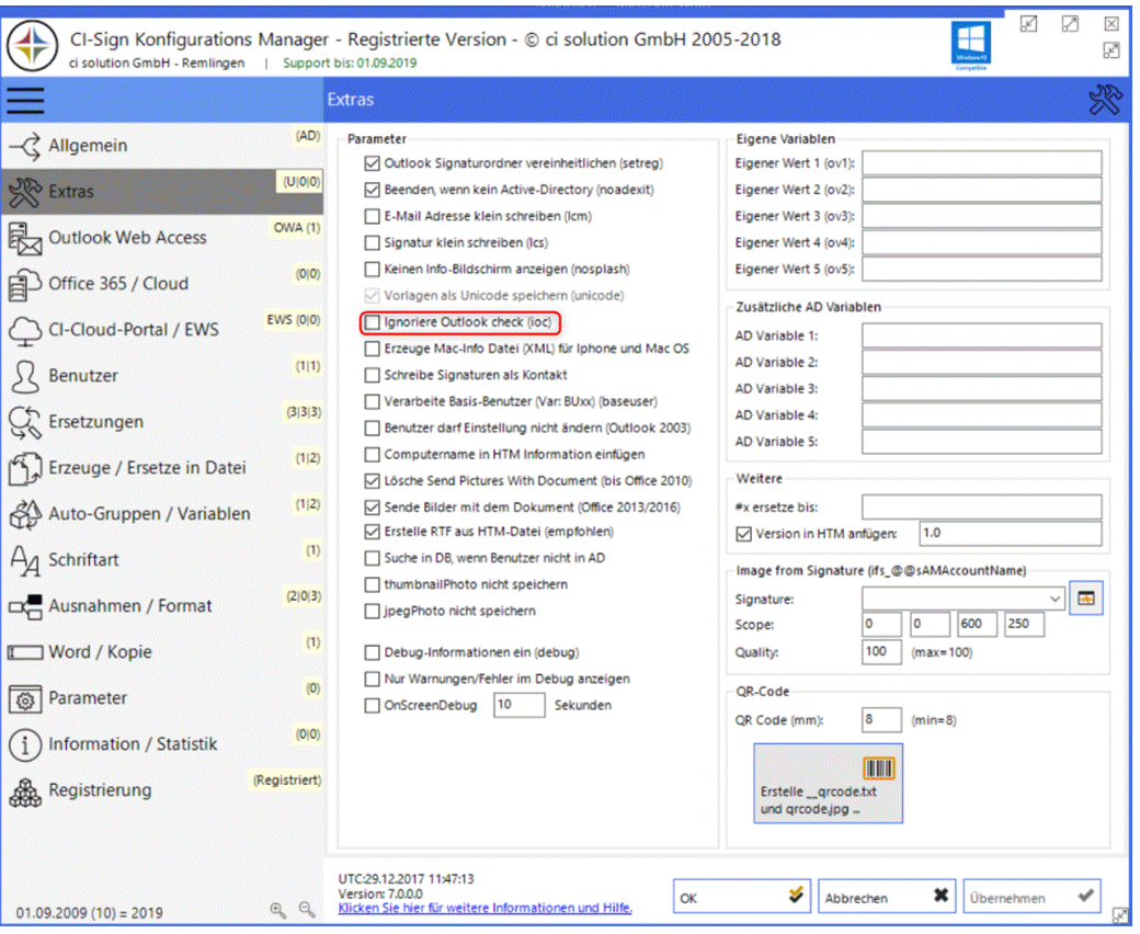 CI-Manager - Die Konfigurationsdatei für erweiterte Vorschau wurde ...