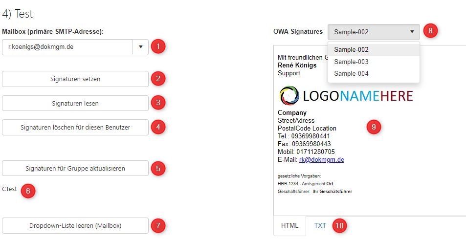 CI-Roaming Signaturen
