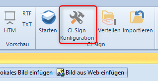 ...CI-Sign Datenbank verwenden